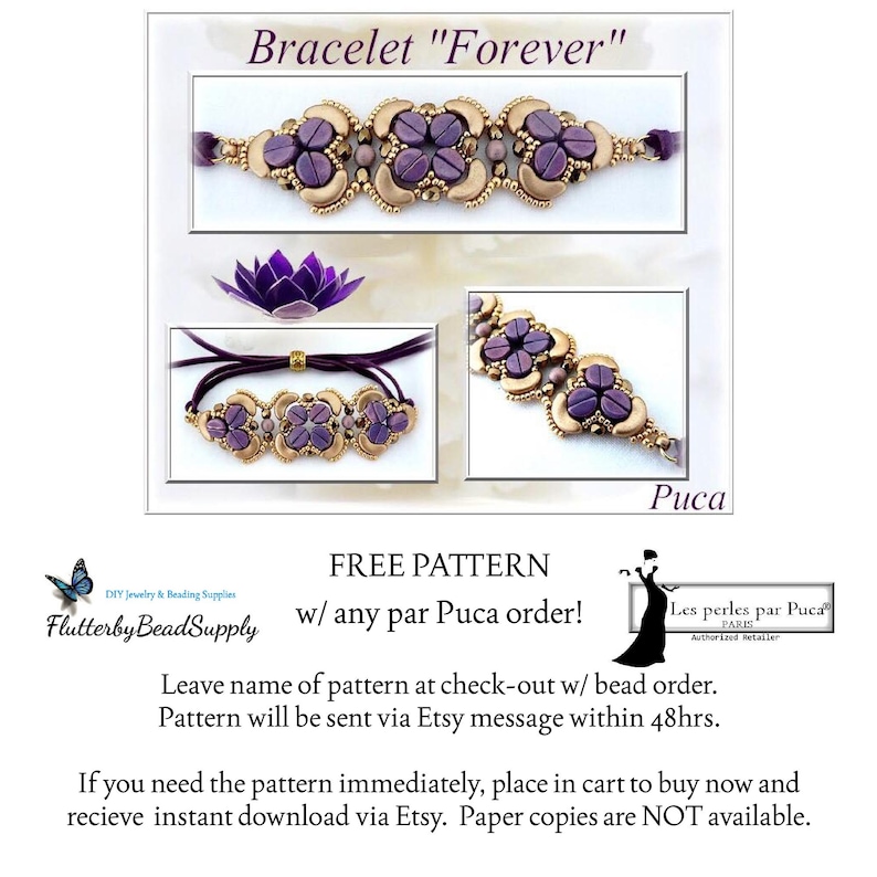 FOREVER Bracelet Digital PDF Pattern by Les Perles Par Puca® (free ...