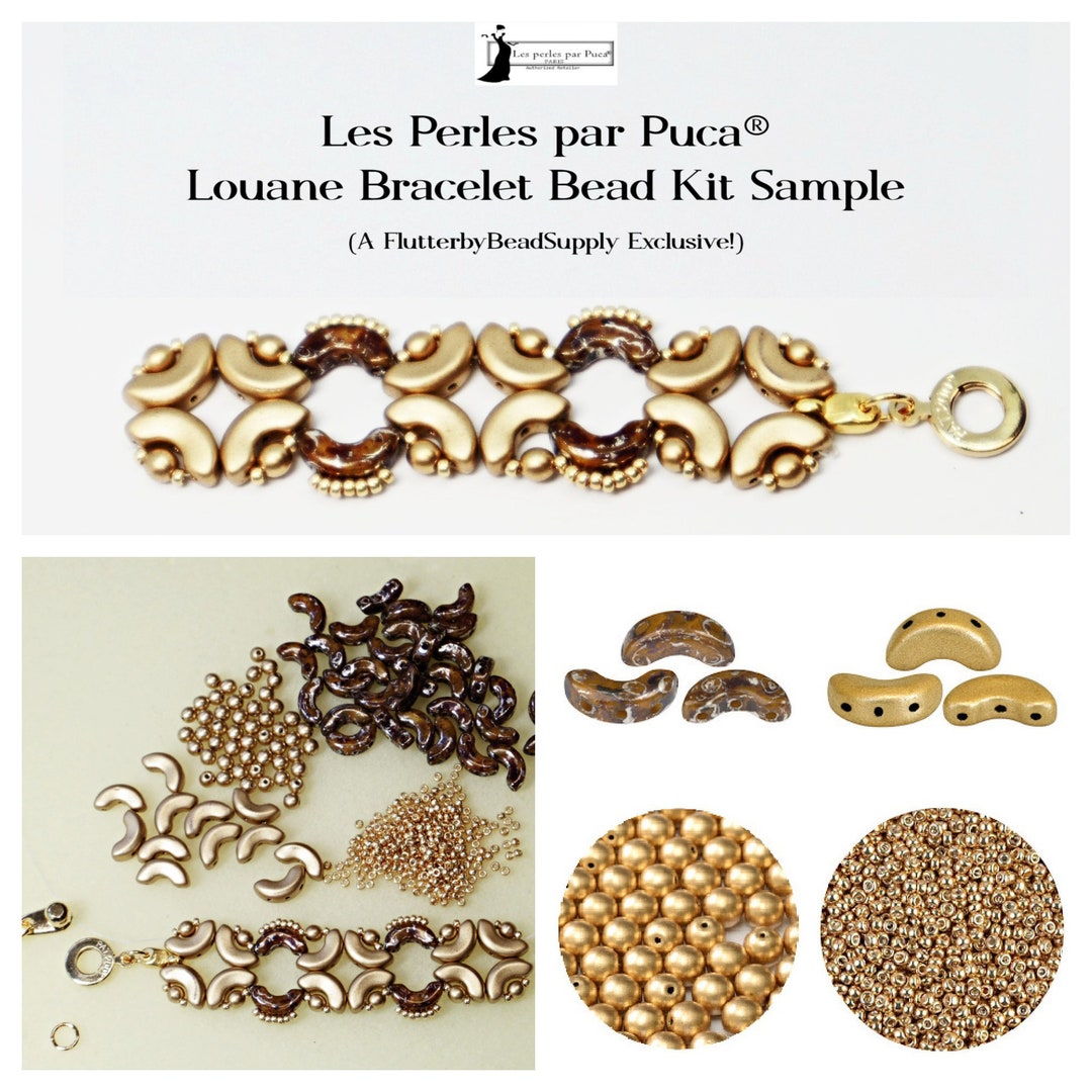 BEAD KIT, Louane Bracelet (chocolate Travertine), Free Par Puca ...