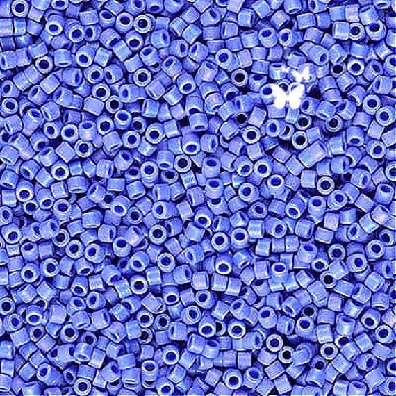 DB1597 Matte Opaque Cyan Blue AB Size 11/0 Miyuki Delica | Etsy