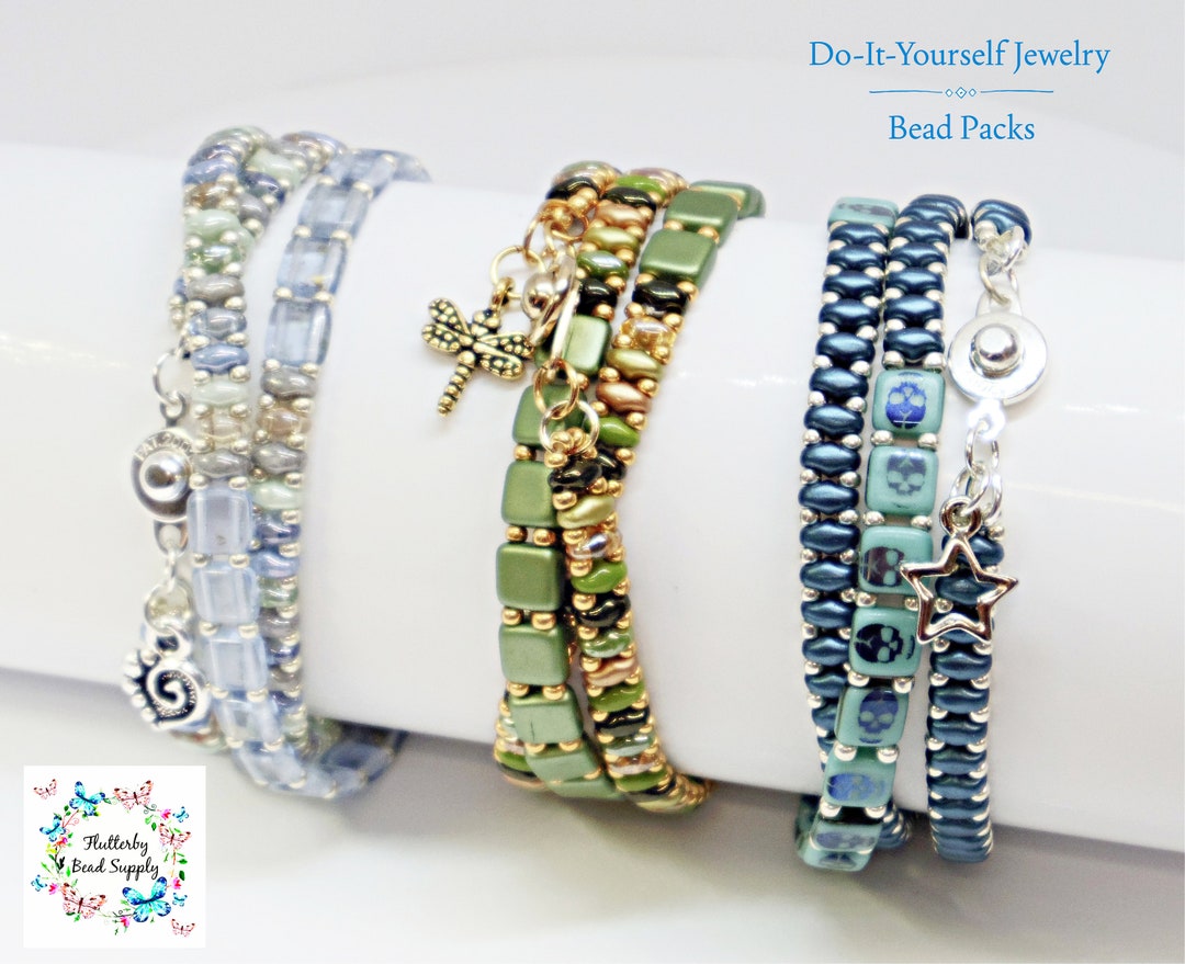 Superduo Wrap Bracelet BEAD KIT, so Vang's Free PDF Pattern Available ...