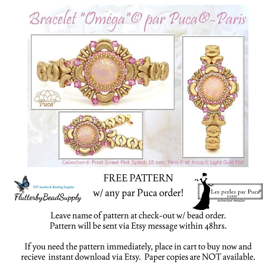 OMEGA Bracelet, Digital PDF Pattern by Les Perles Par Puca® (free ...
