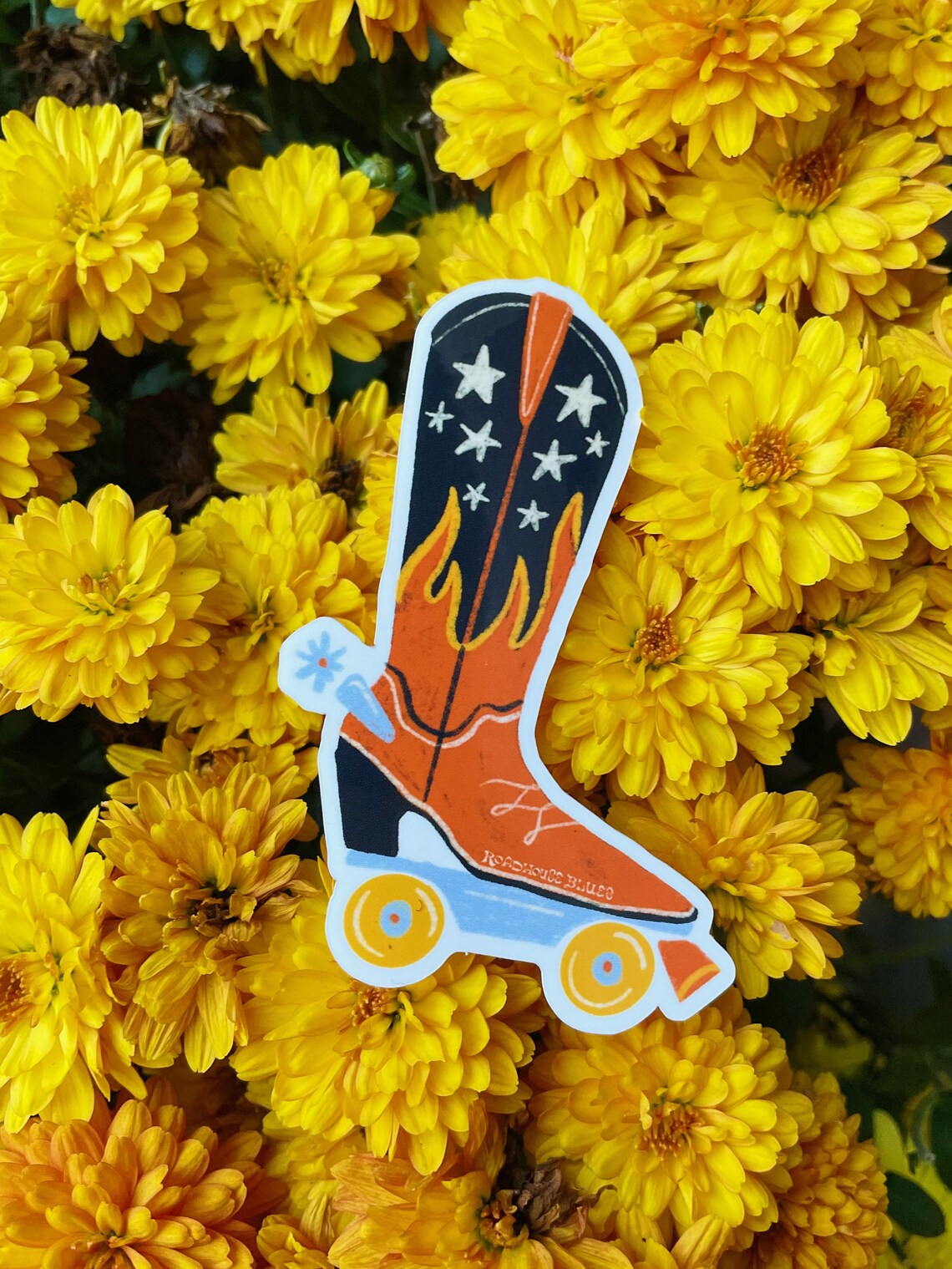 Roller Skate Rodeo Cowboy Boot Sticker - Etsy