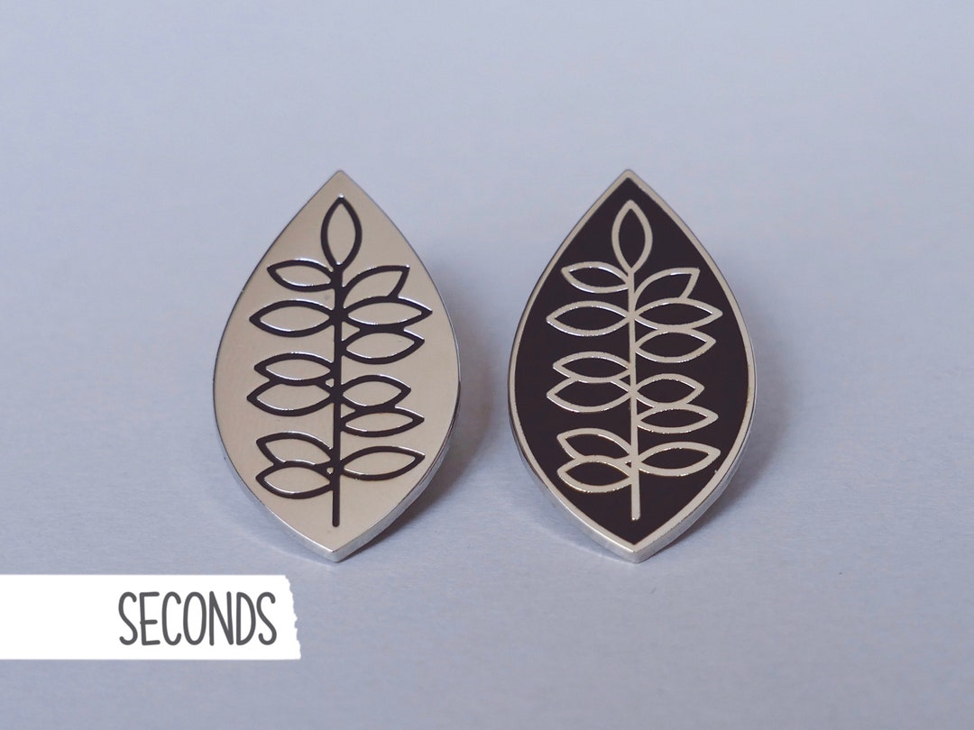 SECONDS | Ash Leaf Enamel Pin | Tree Leaf Pin | Plant Pin | Plant ...
