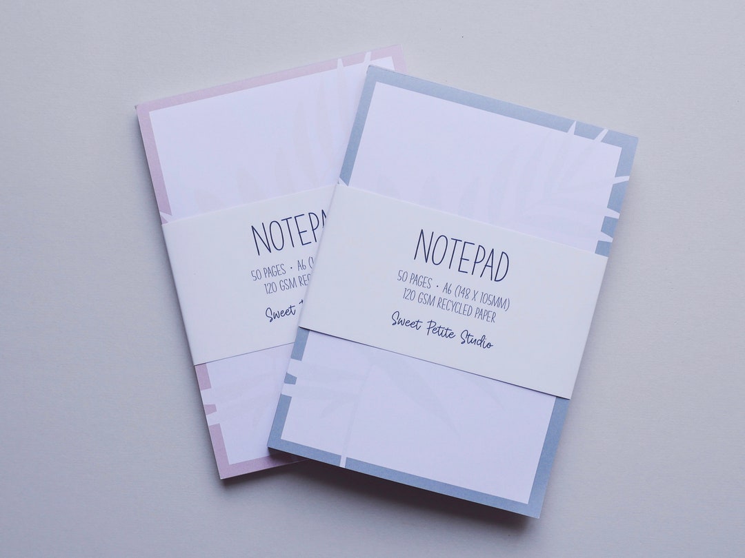 A6 Tear off Palm Leaf Notepad | Leaf Stationery | Leaf Notepad ...