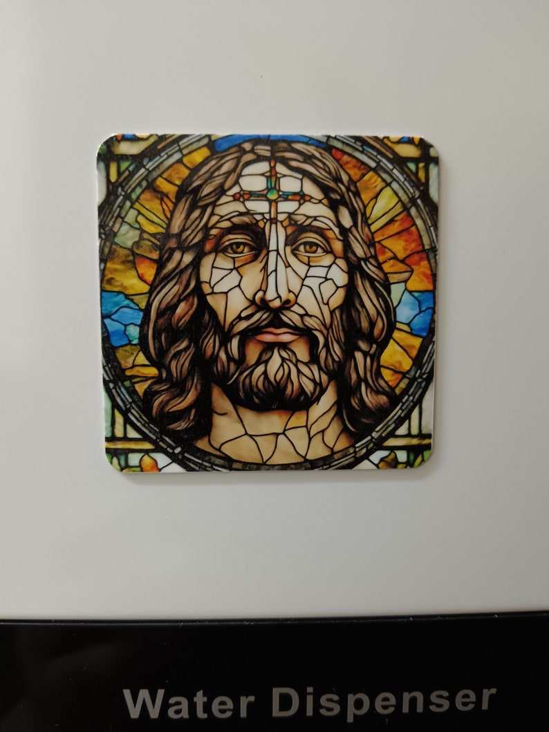 Jesus Stained Glass Fridge Magnet - Etsy