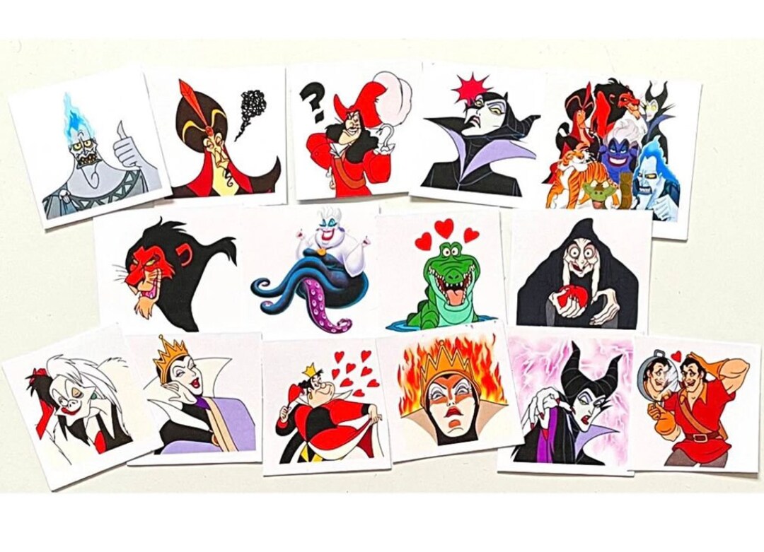 Disney Villains Stickers Hades Ursula Disney Characters - Etsy