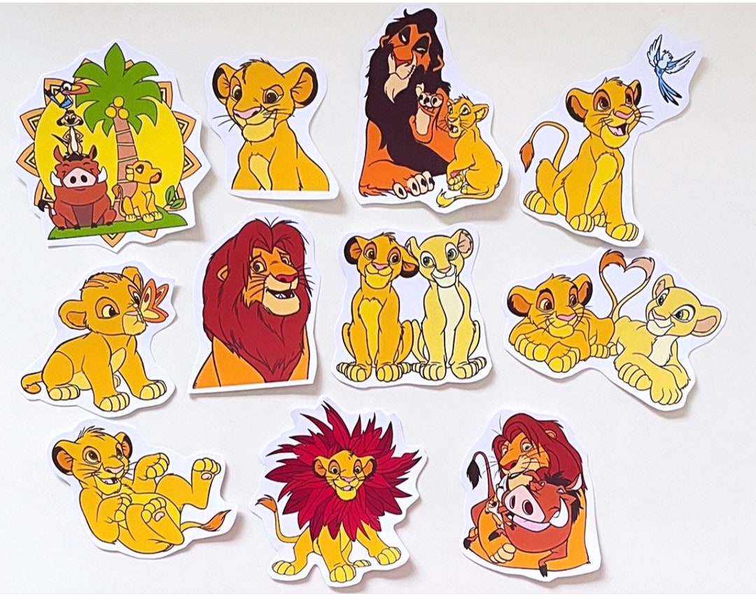 Lion King Stickers Disney Simba Mufasa Scar - Etsy