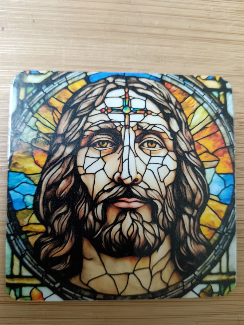 Jesus Stained Glass Fridge Magnet - Etsy