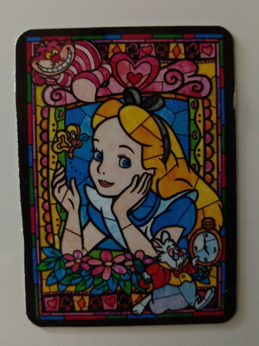 Disney's Alice 'alice in Wonderland' Stained Glass - Etsy