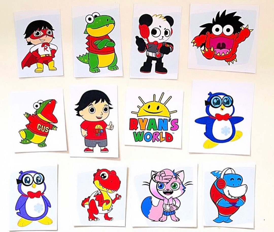 Ryan's World Stickers Kids TV - Etsy