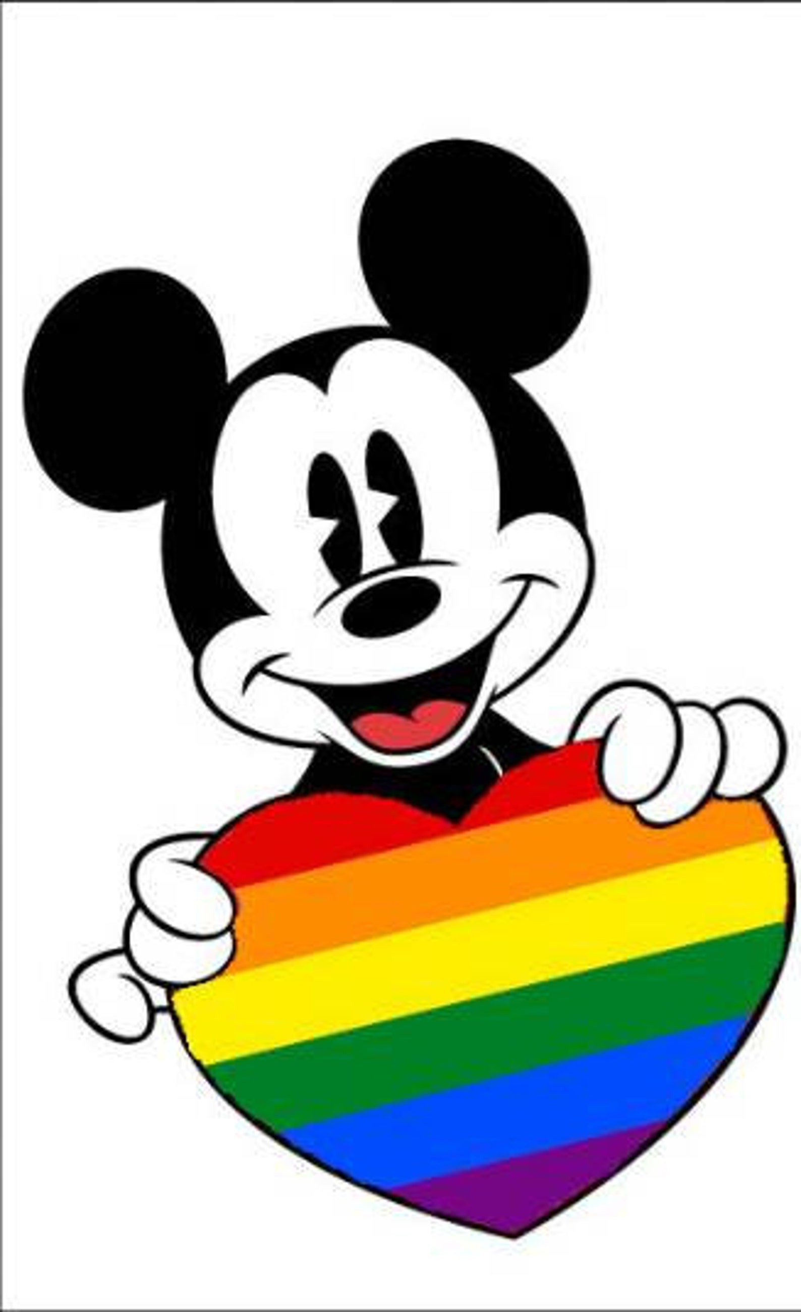 Disneys Mickey Mouse Pride Stickers 5 Pack - Etsy