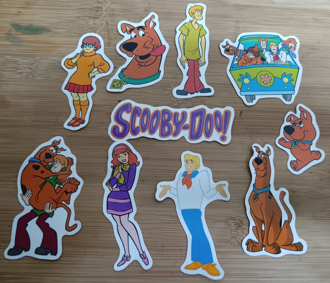 Scooby Doo Stickers 10 Pack - Etsy
