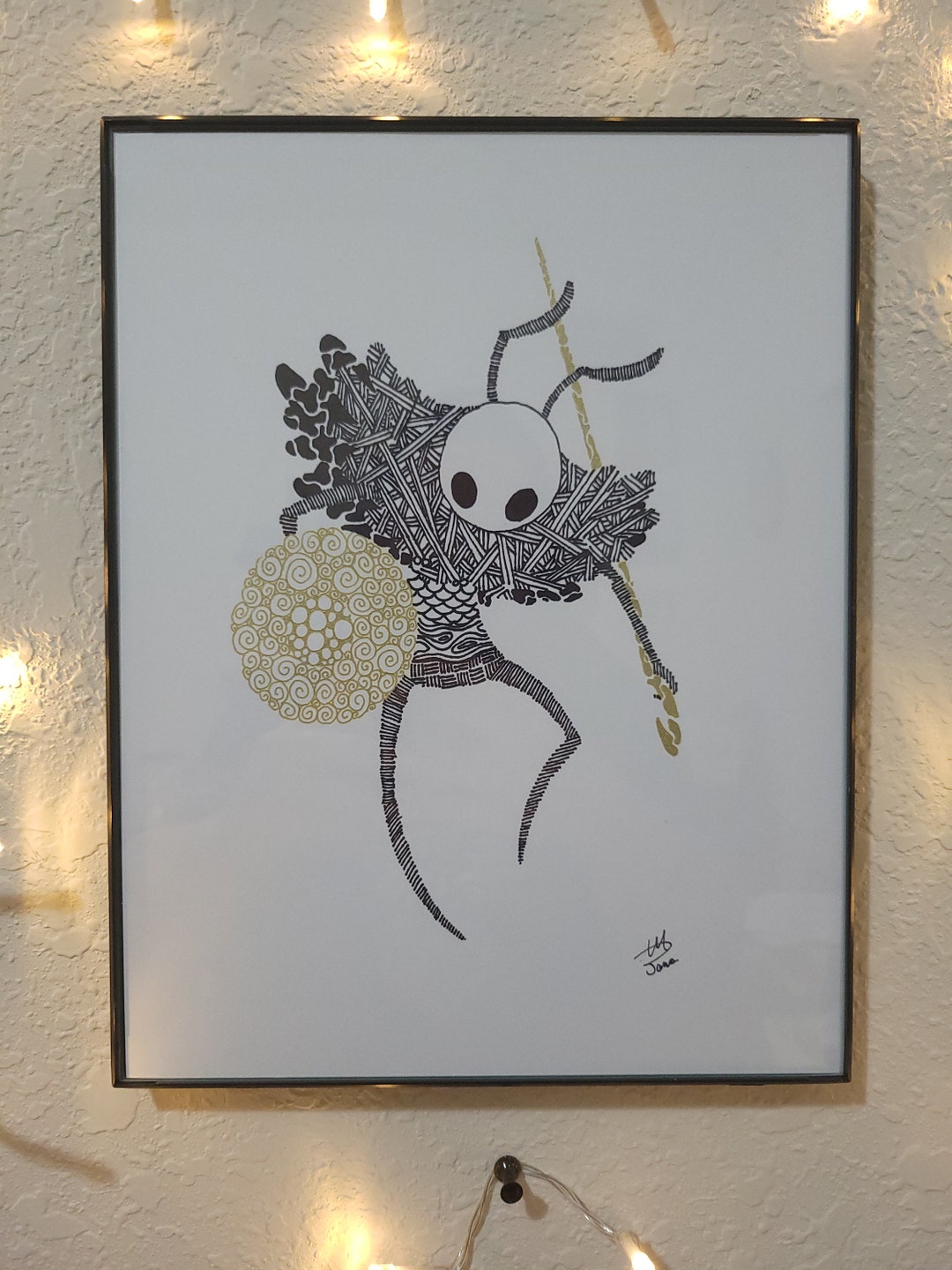 Seth From Silksong - Framed Original Drawing - Etsy
