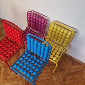 1 of 5 Vintage Children's Chairs / Pop Art Kids Chairs / Space Age ...