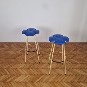 Pair of Pop Art Bar Stools / Vintage Effezeta Italian Clover Leaf Pub ...