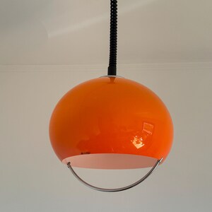 Meblo Guzzini "jolly" Pendant Ceiling Light / Vintage Orange Pendant ...