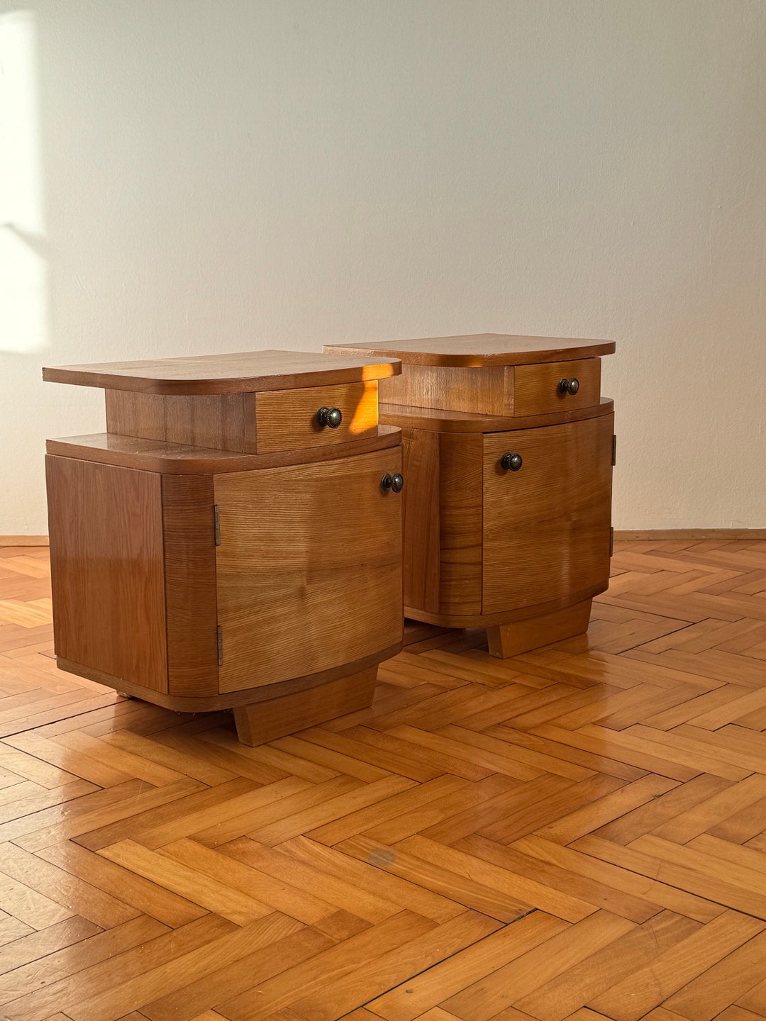 Set of 2 Bedside Tables / Vintage Night Table / 60s / Mid-century/retro ...