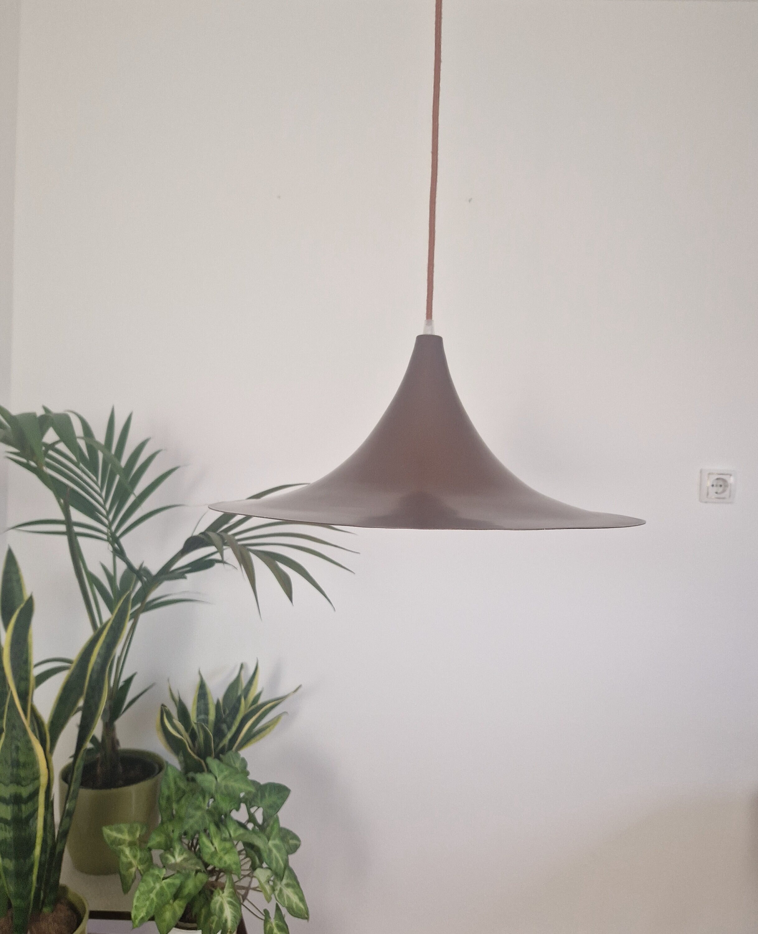 Vintage Trumpet Ceiling Pendant Lamp / Semi Style Tulip Pendant Lamp ...