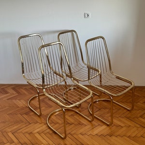 1 of 4 Mid-century Brass Chairs by Gastone Rinaldi Chairs 70s / Vintage ...