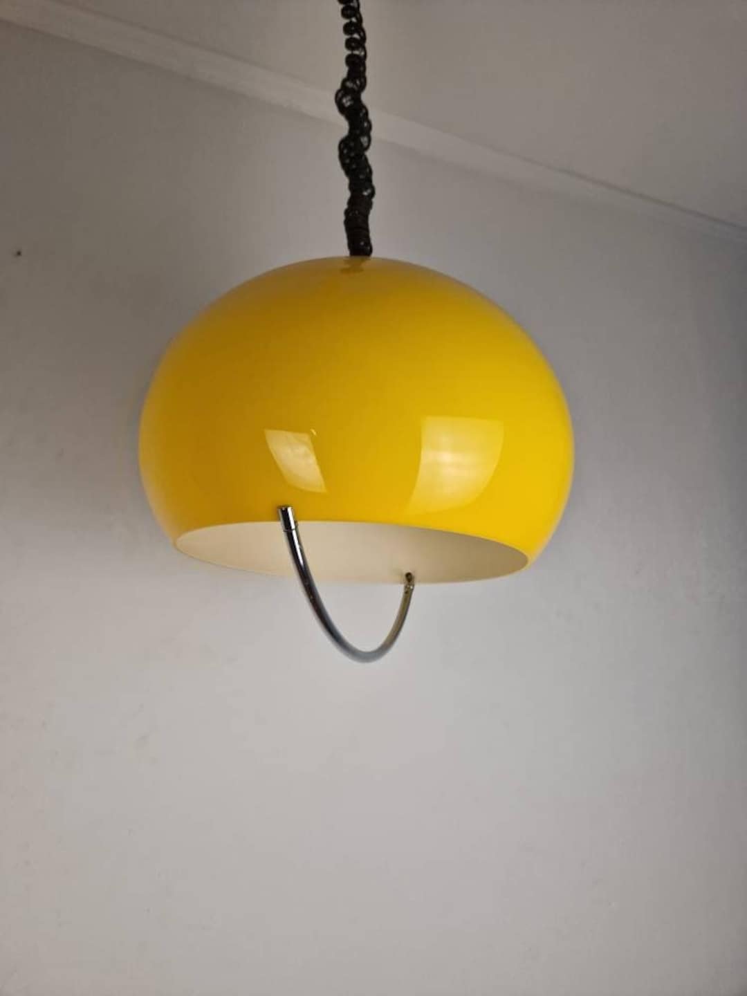 Meblo Guzzini "jolly" Pendant Ceiling Light / Vintage Yellow Pendant ...