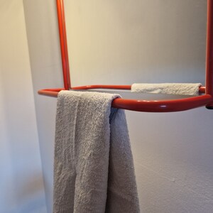 Red Square Mirror With Lights / Wall Vintage Makeup Mirror / Mid ...