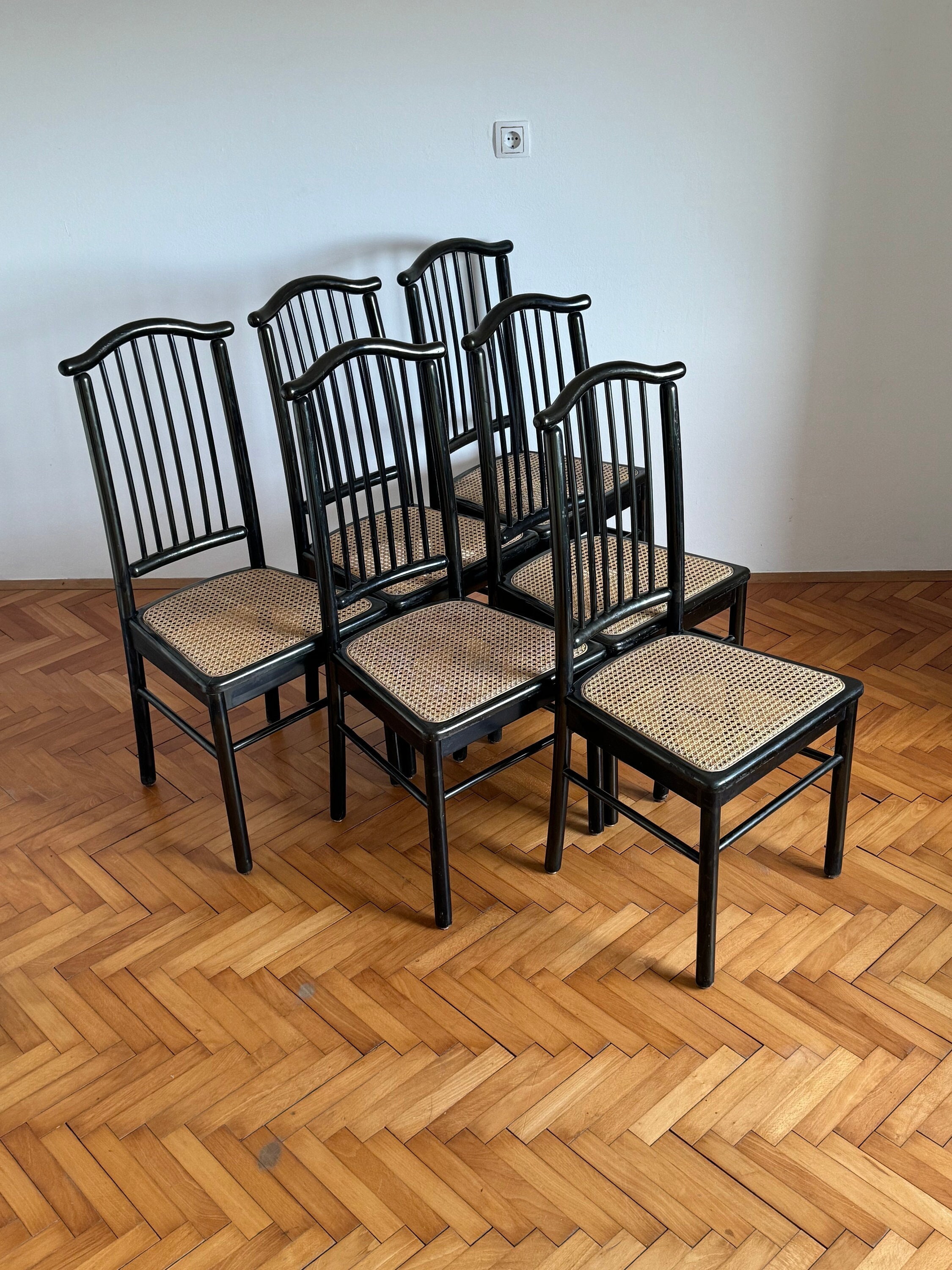 Black high back dining room chairs store