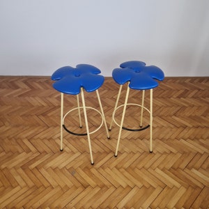 Pair of Pop Art Bar Stools / Vintage Effezeta Italian Clover Leaf Pub ...