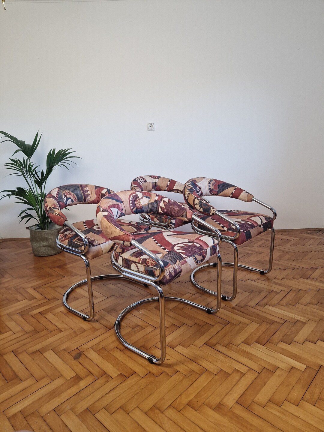 SET of 4 Vintage Chairs / Dining Chairs / Office / Designer Chairs ...
