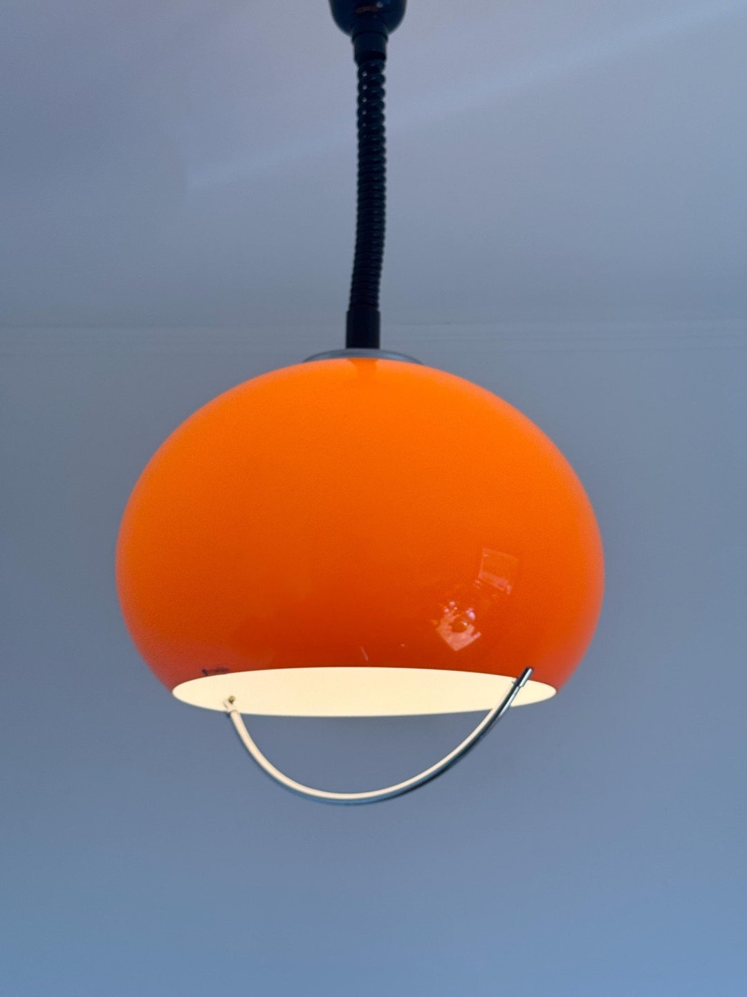 Meblo Guzzini "jolly" Pendant Ceiling Light / Vintage Orange Pendant ...