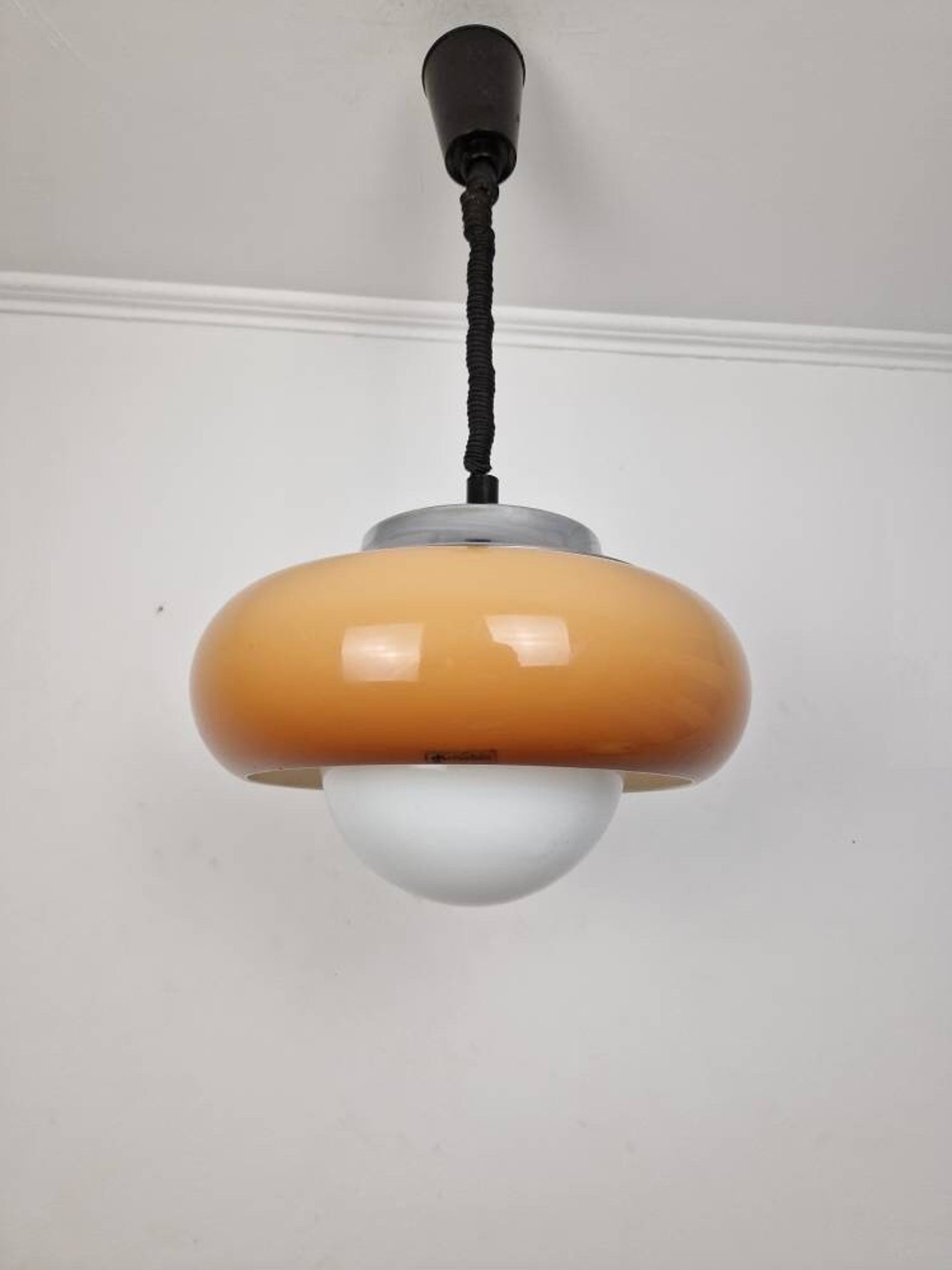 Vintage Guzzini Harvey Ceiling Light / UFO Meblo Space Age / - Etsy