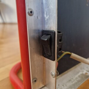 Red Square Mirror With Lights / Wall Vintage Makeup Mirror / Mid ...