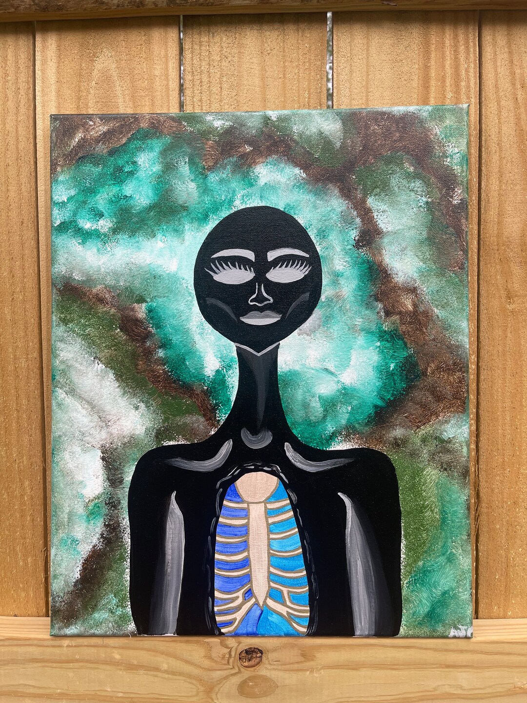 Human? : Original Painting, Abstract Acrylic Art - Etsy