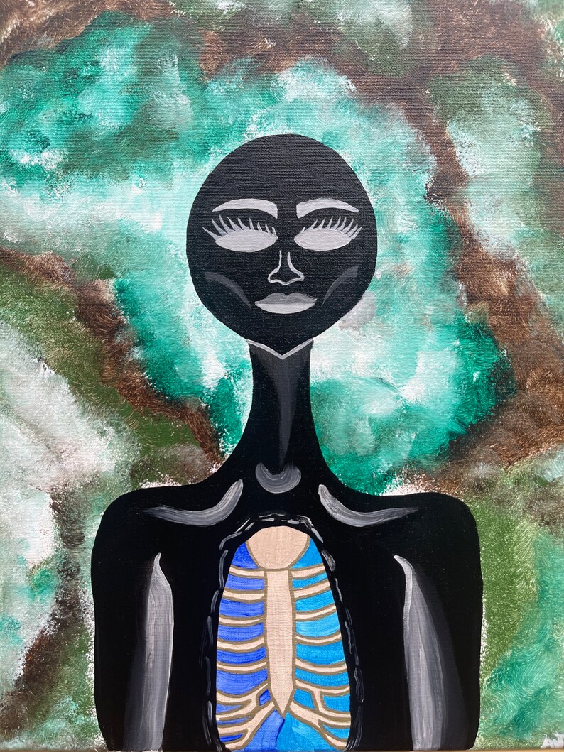 Human? : Original Painting, Abstract Acrylic Art - Etsy