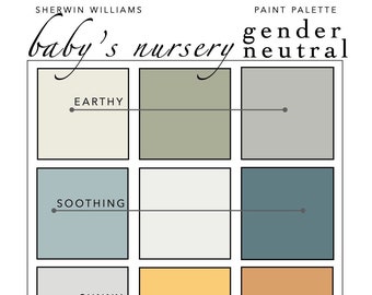 Gender Neutral Color Palette - Etsy UK