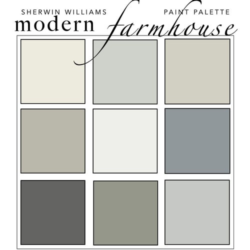 Coastal 1 Paint Color Scheme Premade Paint Palette Benjamin - Etsy