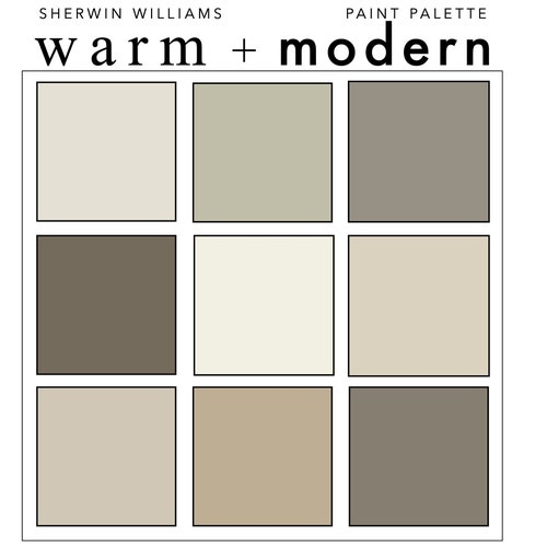 Farmhouse Paint Color Scheme Premade Paint Palette Sherwin - Etsy