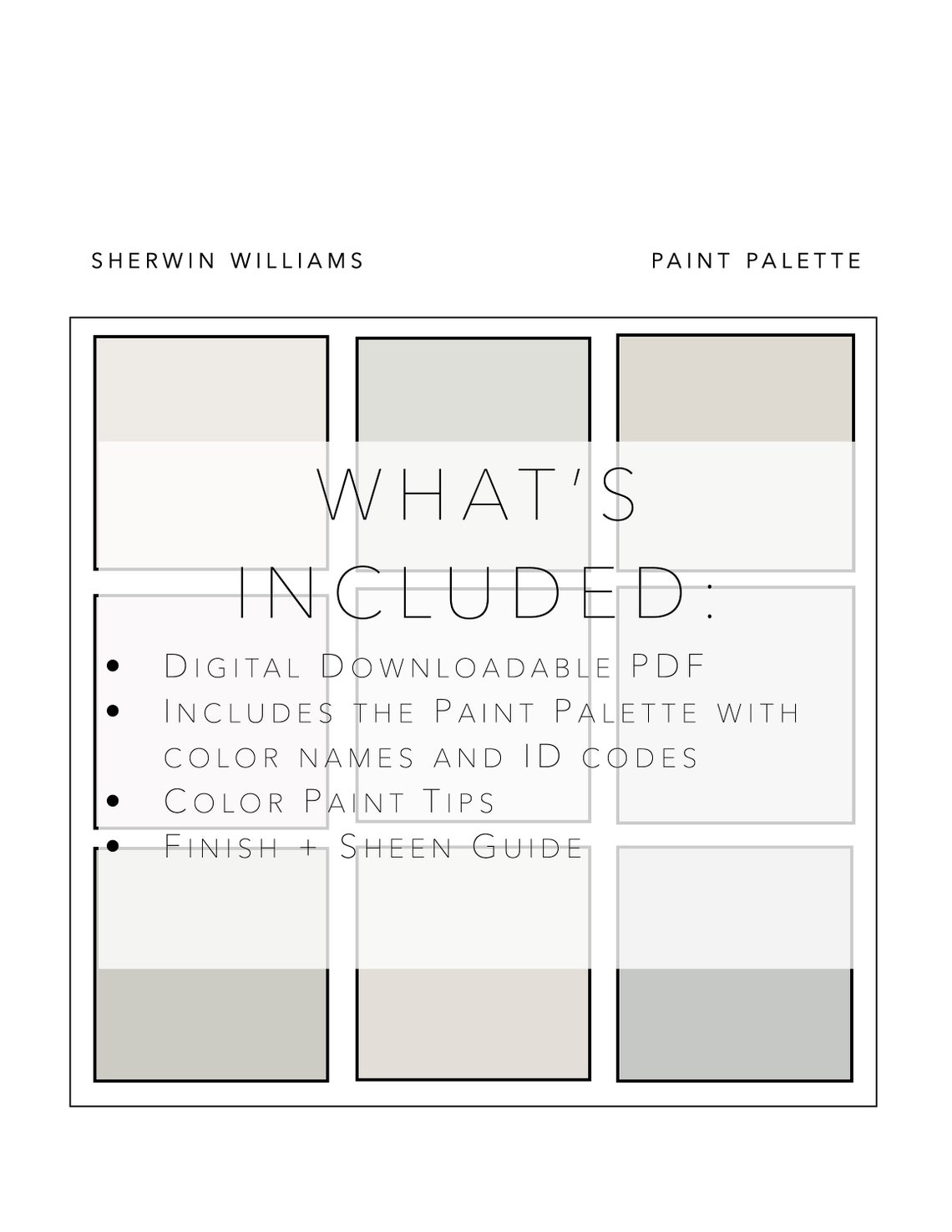 Tween Paint Color Palette Bedroom Color Palette Kids Design | Etsy