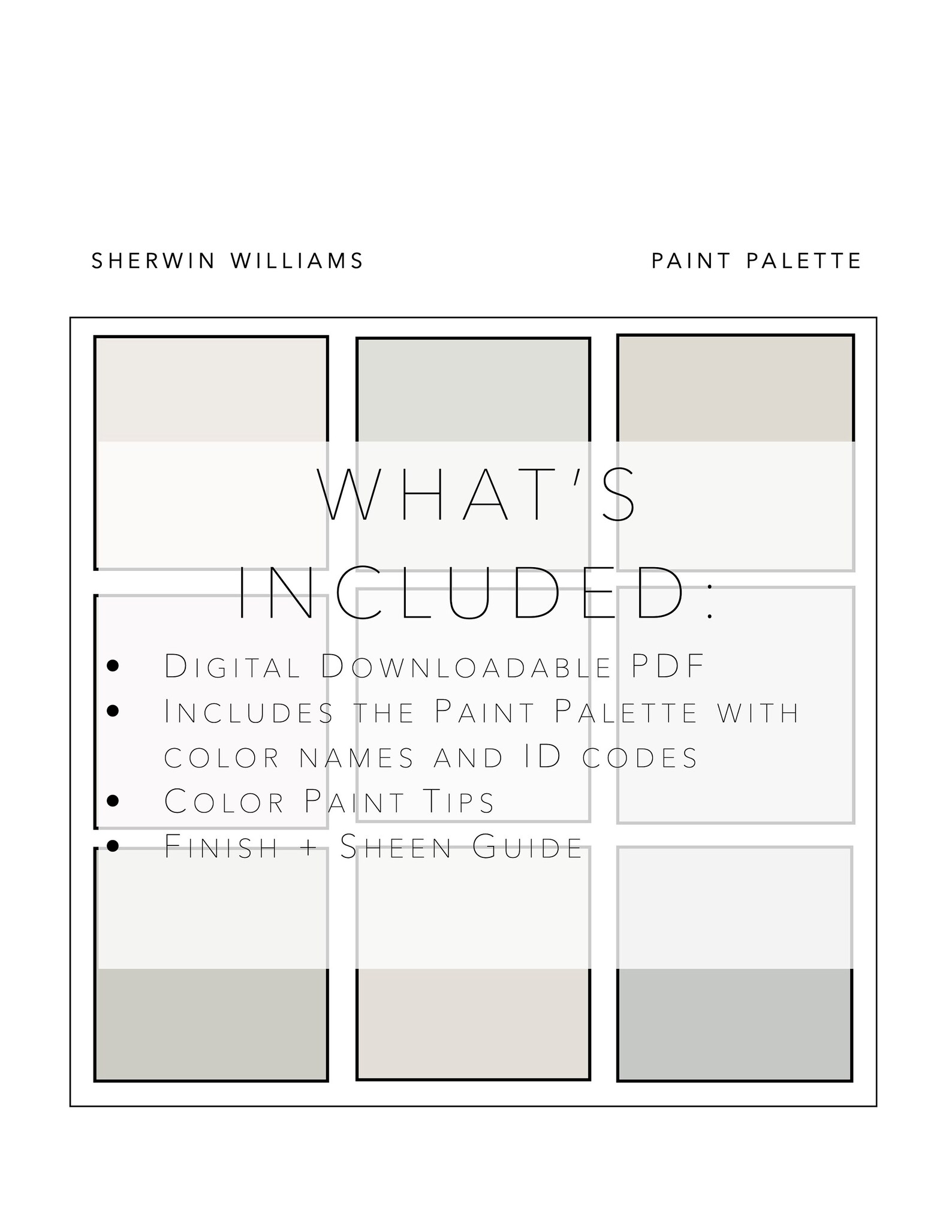 Tween Paint Color Palette, Bedroom Color Palette, Kids Design - Etsy