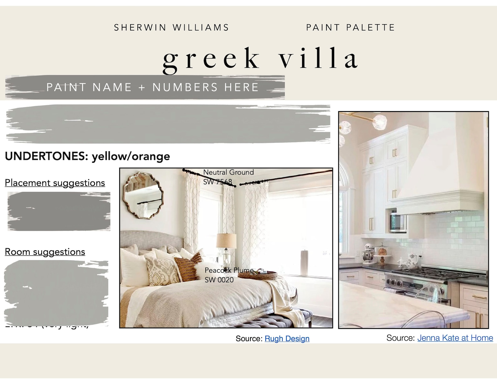 GREEK VILLA Whole Home Paint Color Palette, Sherwin Williams, Interior ...