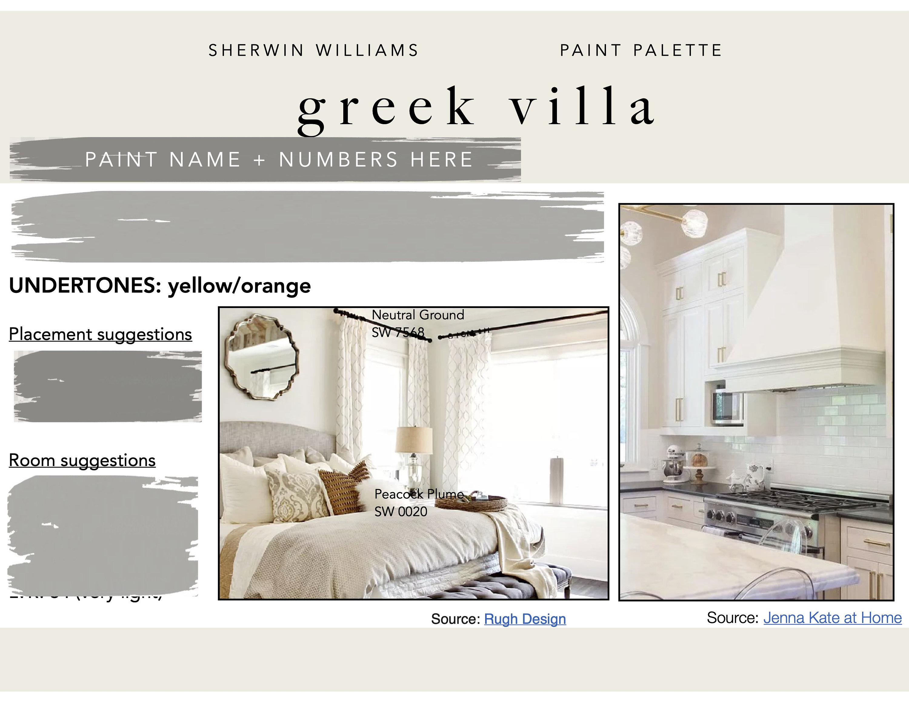 GREEK VILLA Whole Home Paint Color Palette, Sherwin Williams, Interior ...