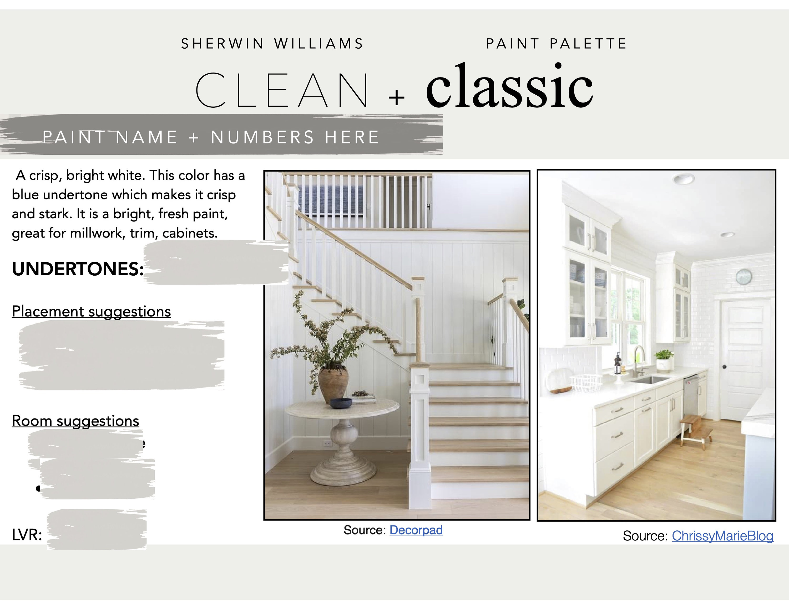 Clean and Classic Whole Home Paint Palette: Neutral Color Scheme ...