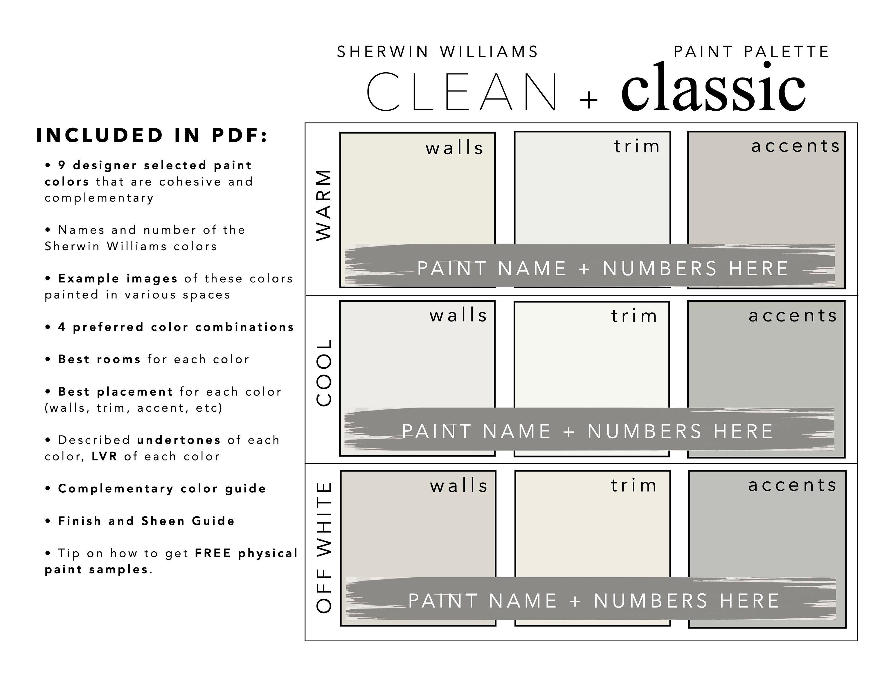 Off White Color Paint Names