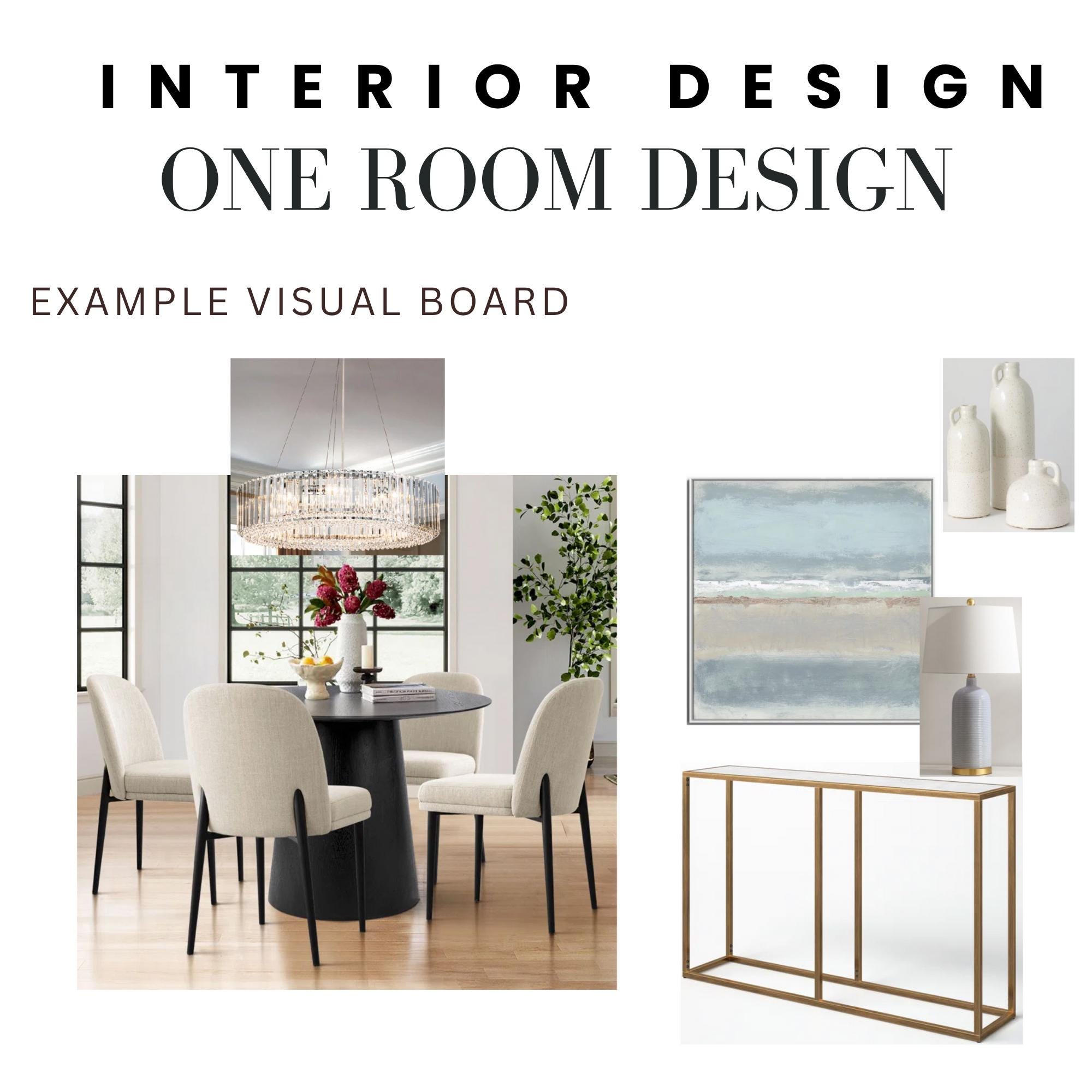 Custom E-design: One Room Interior Design Plan - Etsy