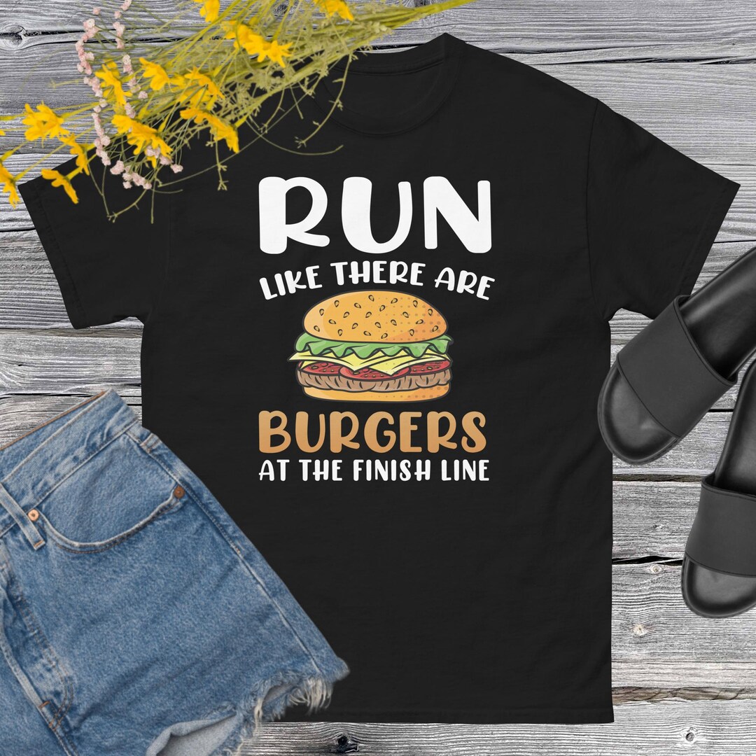 Run Like There Are Burgers at the Finish Line Marathon Tank - Etsy