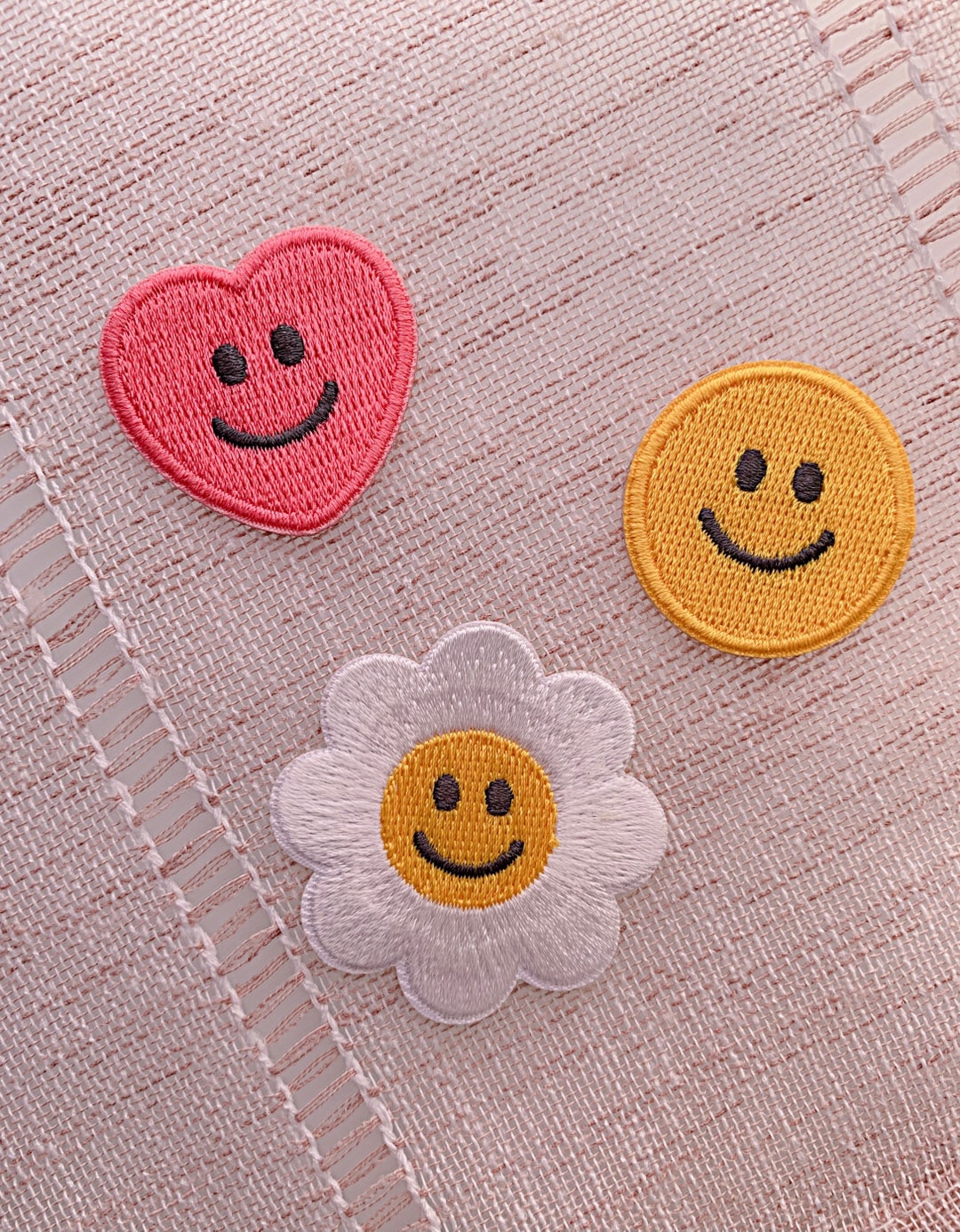 Smile Face Patch, Self Adhesive Patch, Iron on Patch, Cute Patches ...
