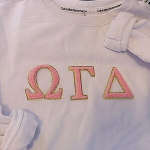 3 Inch Greek Letters | Sorority Letters | Chenille Greek Letters | Iron ...