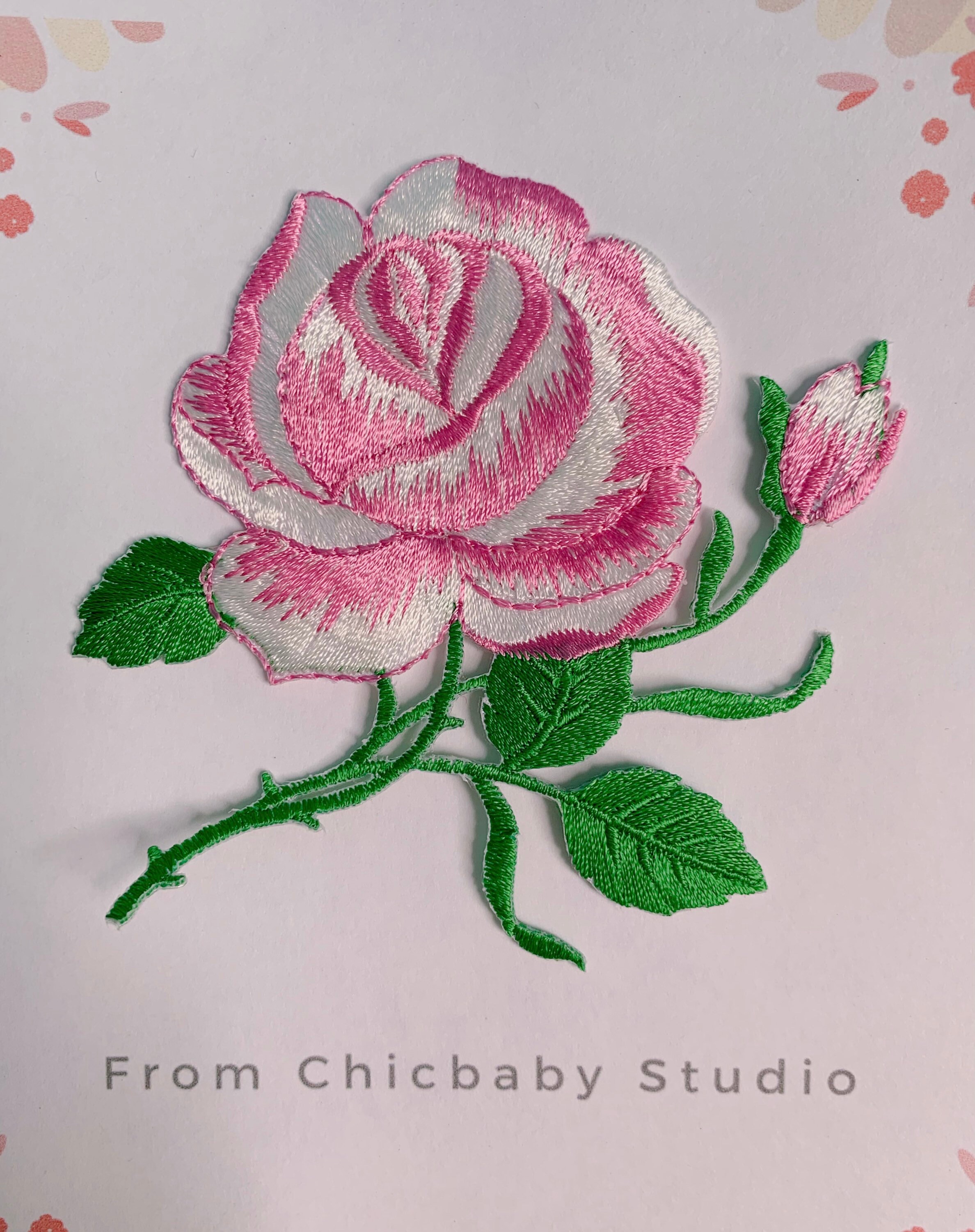 Flower Patch Rose Patch Iron on Patch Embroidery Flower - Etsy