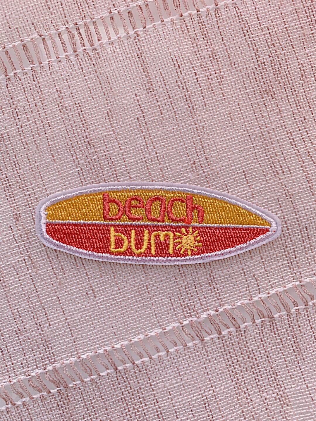 Beach Bum Patch, Beach Patch, Surf Patch, Iron on Patch, Patch for ...