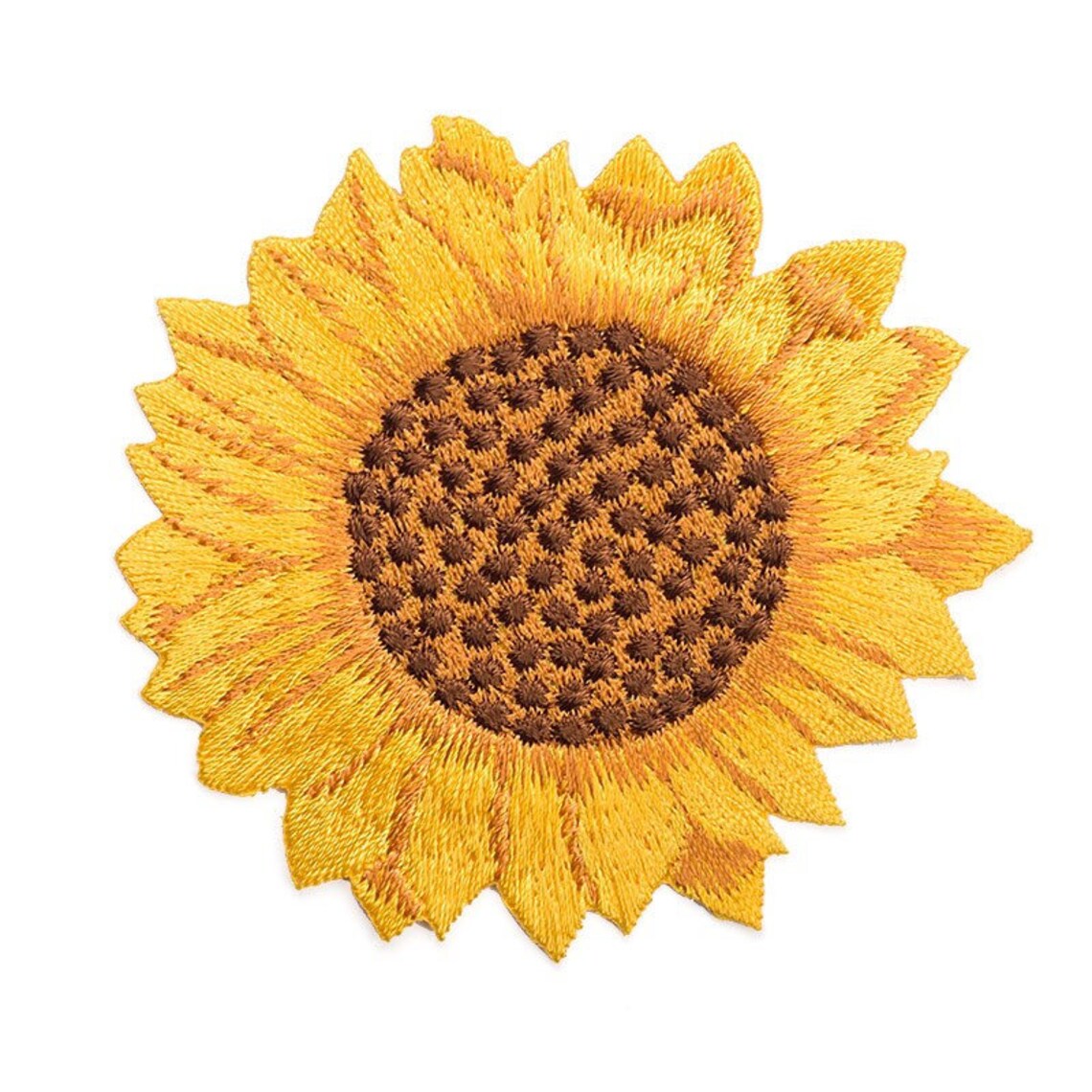 Sunflower Patch Iron on Patch Embroidered Sunflower Flower - Etsy