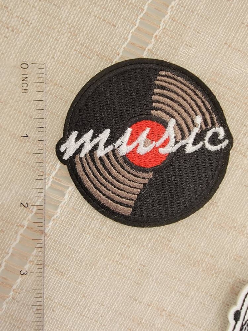 Music Patch Headphones Patch Iron on Patch Vinyl Recorder - Etsy